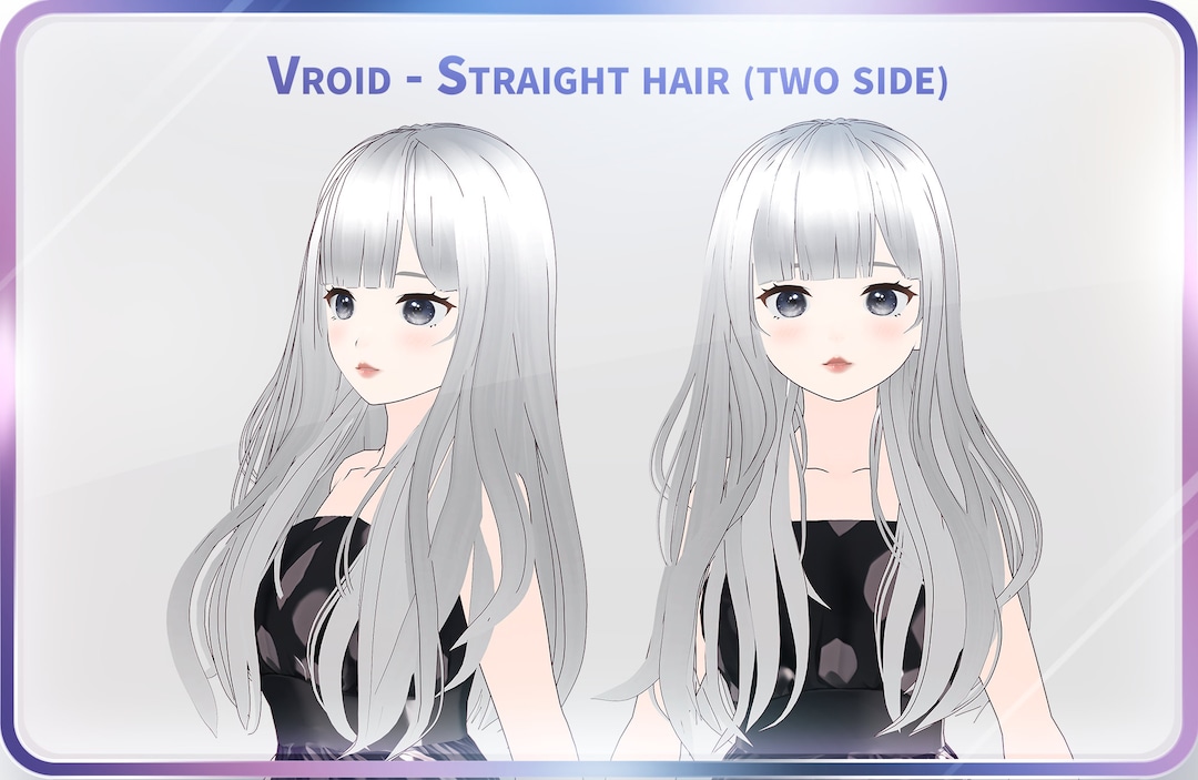 Vroid Straight Hair Preset / Two Side / Cute Girl - Etsy