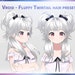 Vroid Fluffy Low Twintails Hair Preset - Etsy