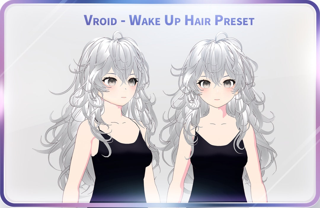 Vroid Wake up Hair Preset/ Fluffy Messy Detail Hair - Etsy