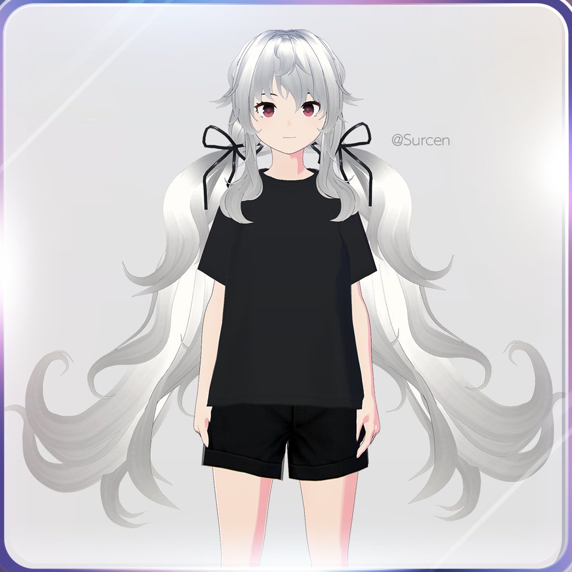 Vroid Fluffy Low Twintails Hair Preset - Etsy