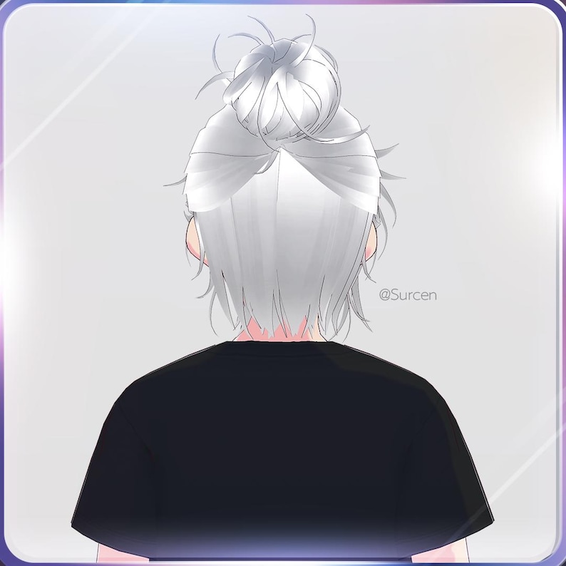 Vroid Ronin Bun Hair Preset / Boy Hairstyle / Warrior - Etsy