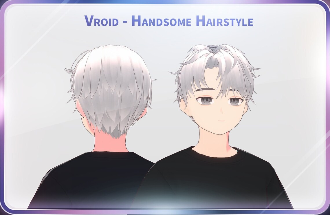Vroid Handsome Hairstyle - Etsy