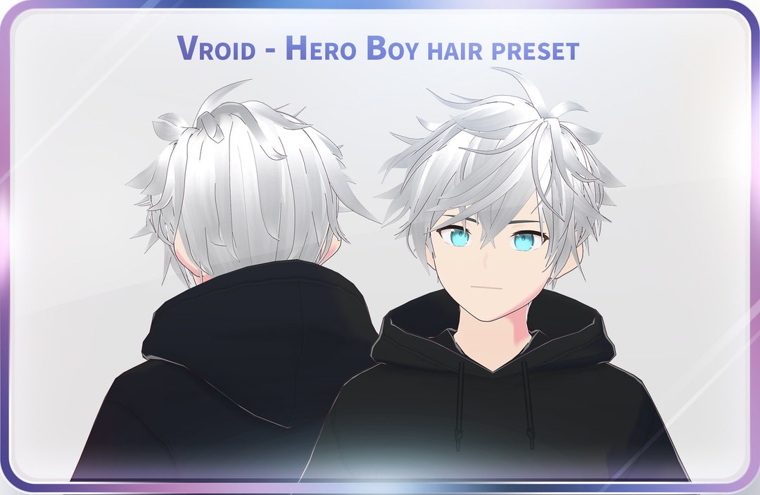 Vroid Hero Boy Hair Preset/ Spike Hair - Etsy