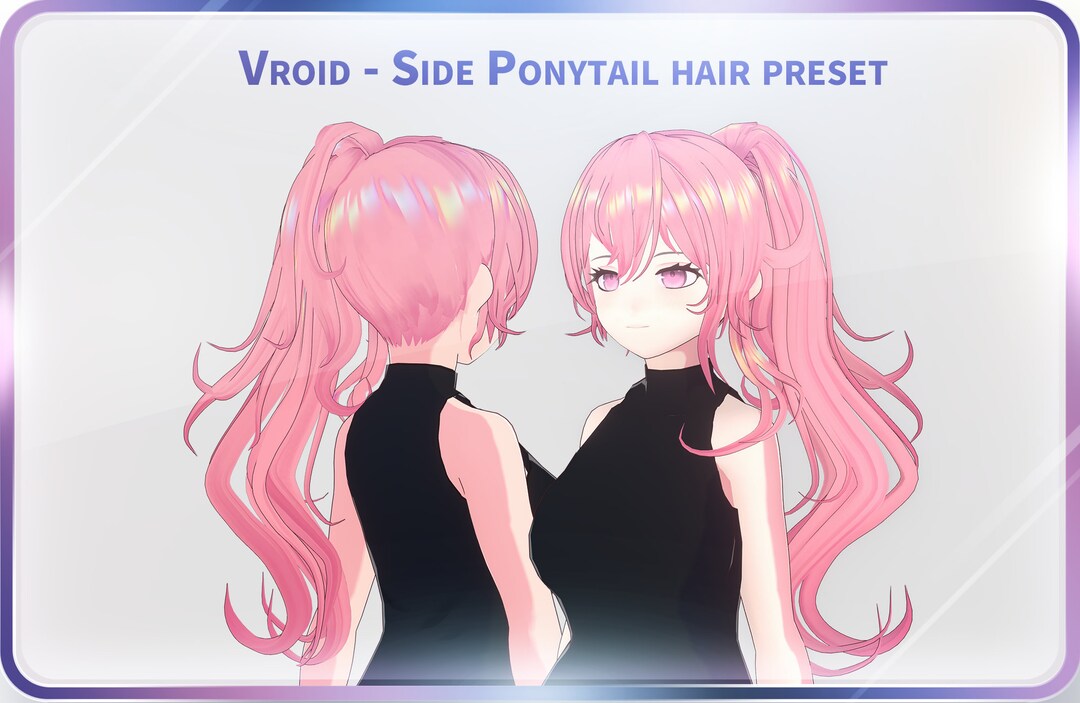 Vroid Side Ponytail Hair Preset - Etsy