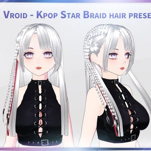 Vroid Kpop Star Braid Hair Preset - Etsy