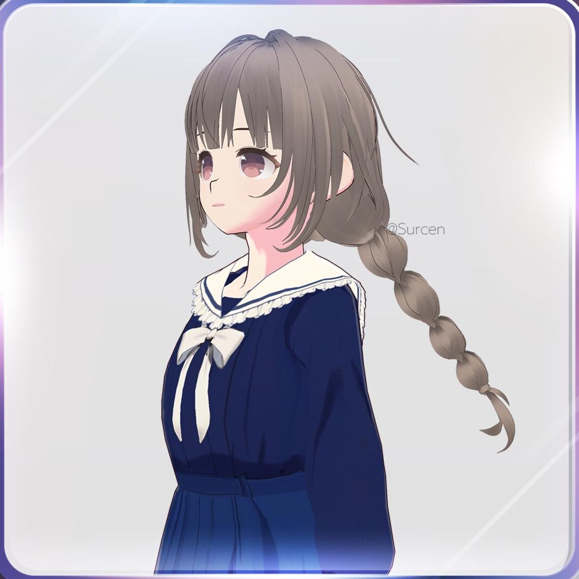 Vroid Cute Braid Hair Preset - Etsy