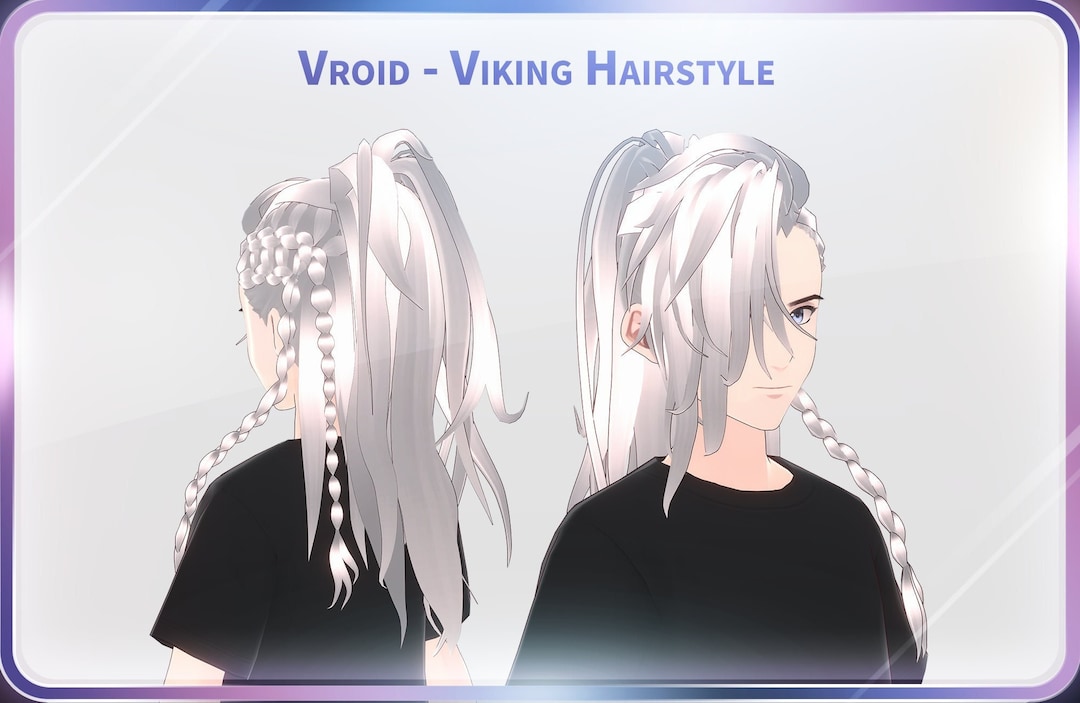 Vroid Viking Hairstyle / Side and Half Shaved Hairstyle - Etsy