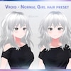 Half up Wavy Long Vroid Hair Preset - Etsy UK