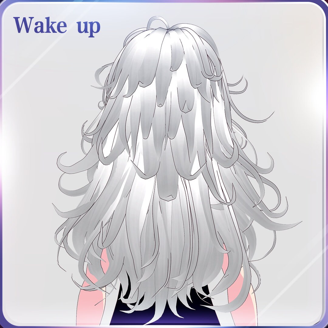 Vroid Wake up Hair Preset/ Fluffy Messy Detail Hair - Etsy