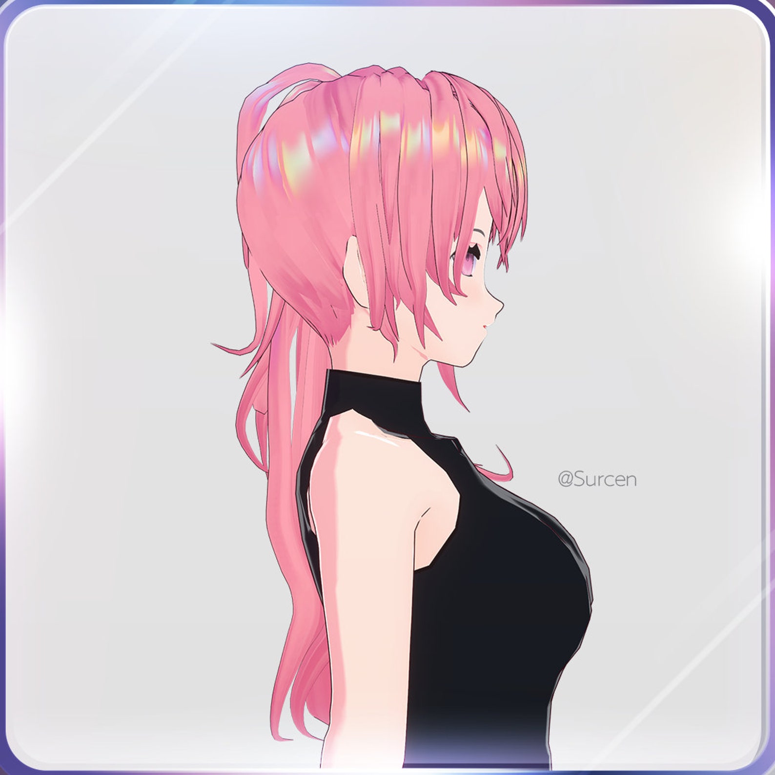 Vroid Side Ponytail Hair Preset - Etsy Canada