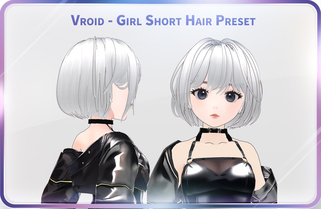 Vroid girl short hair preset - Etsy Portugal