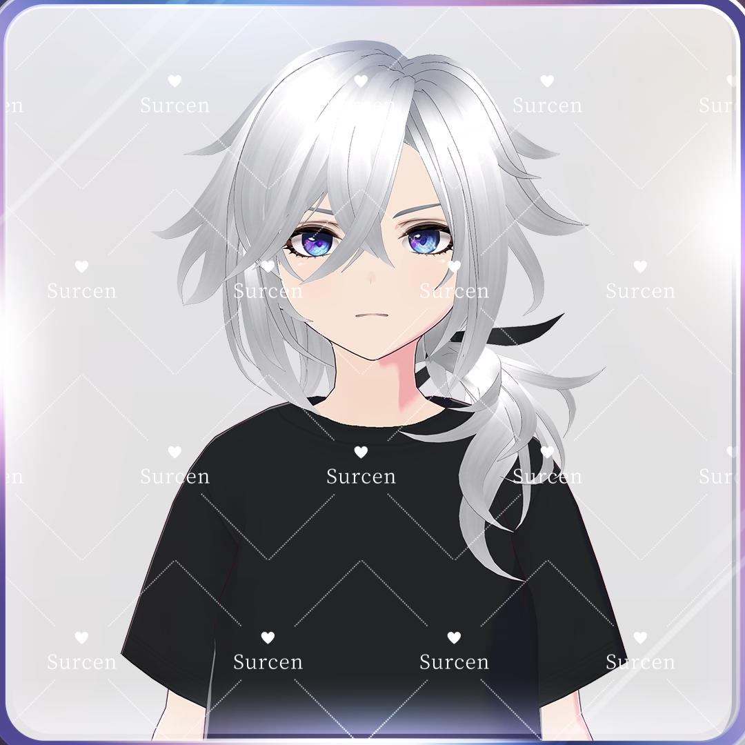 Vroid Spike Hair Preset / Low Ponytail / Servant - Etsy