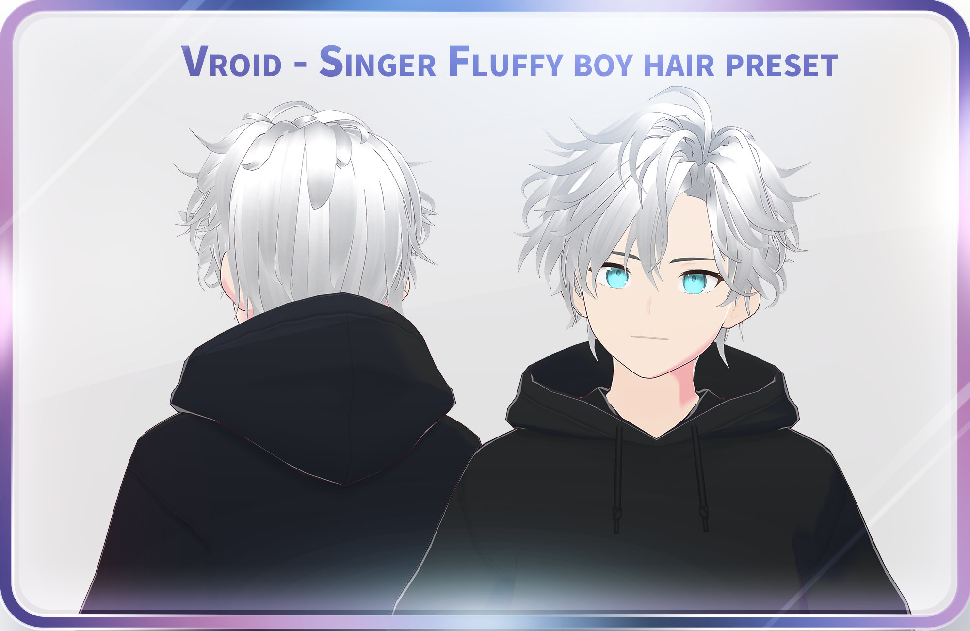 Vroid Fluffy Boy Hair Preset/ Singer - Etsy UK