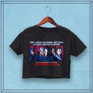 Vintage Scream Movie Crop Top Custom Shirt Women Shirts - Etsy