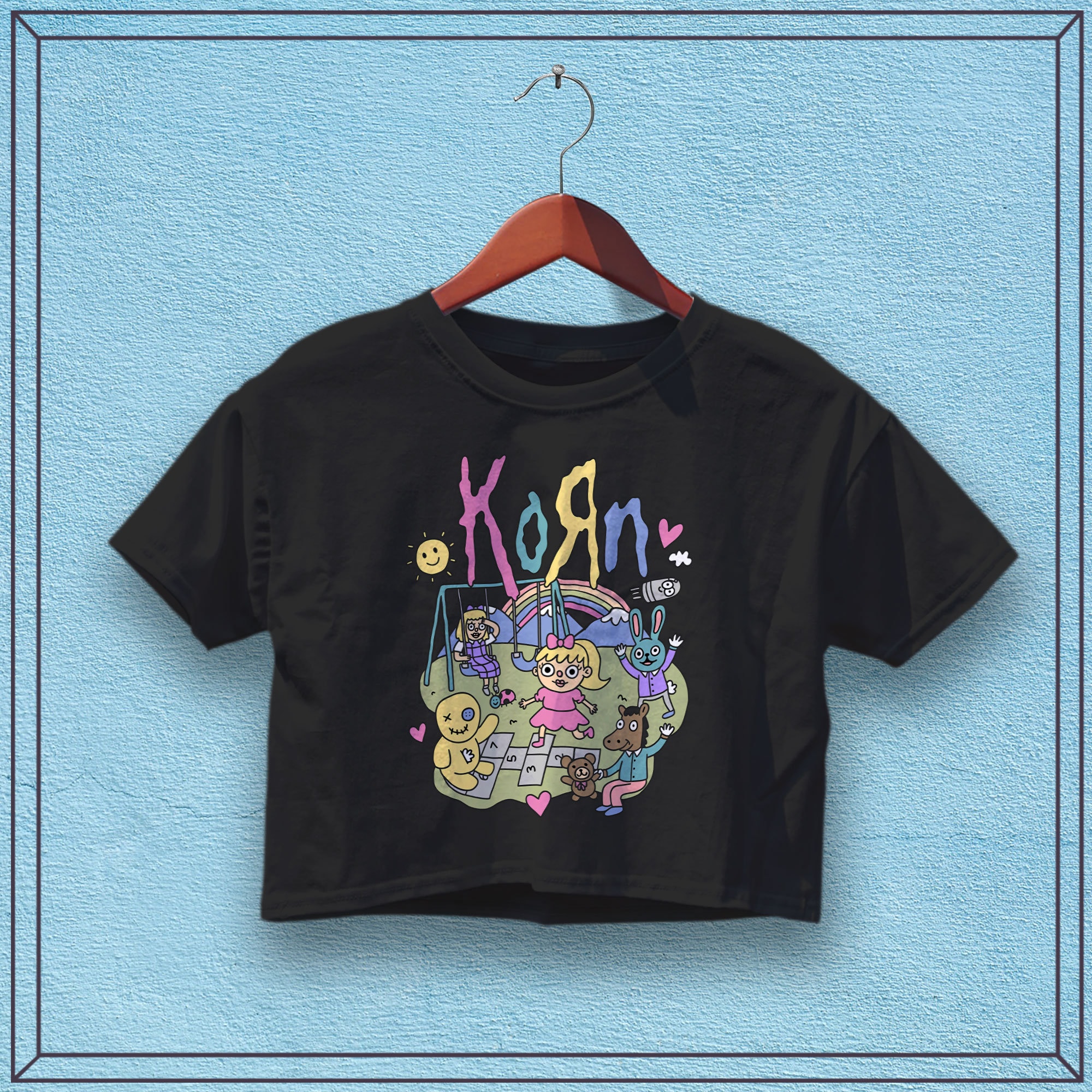 Cartoon Corn Band Graphic Crop Top Custom Shirt Women - Etsy