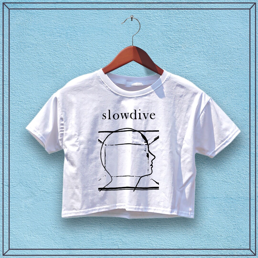 Slowdive Album Vintage Crop Top Music Shirt, Women Shirts, Slowdive ...