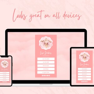 Link in Bio Template Canva - Linktree Canva Template - Instagram ...