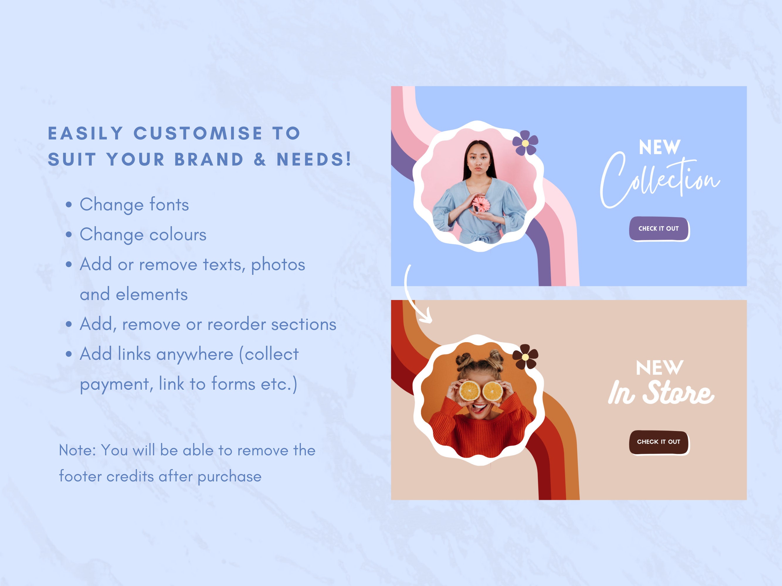 Playful Canva Website Template - Canva Landing Page - Website Theme ...