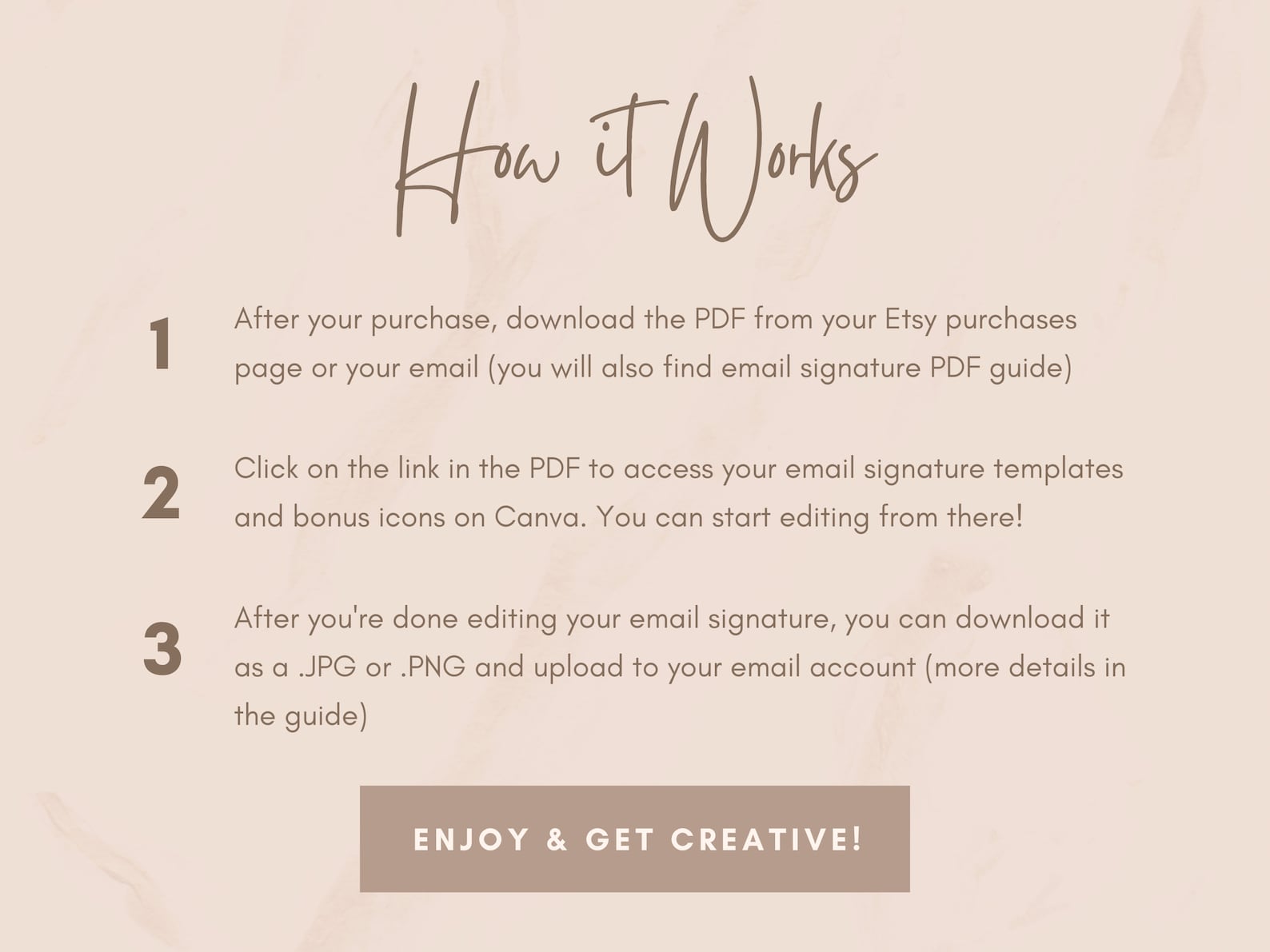 Beige Email Signature Template Canva - Brown Neutral Branding Business ...