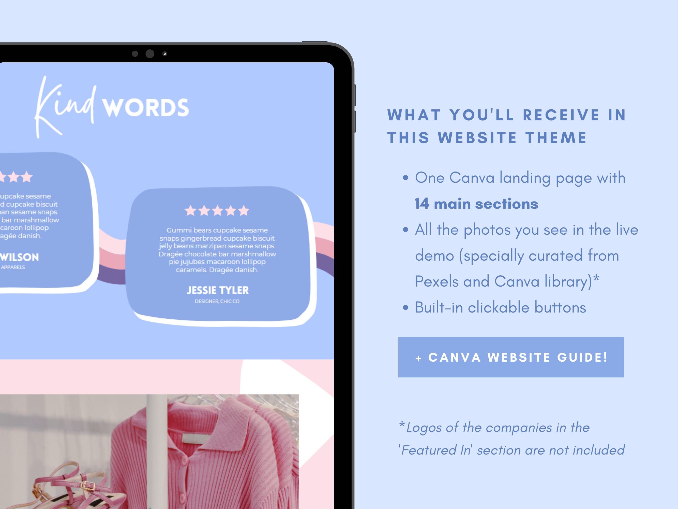 Playful Canva Website Template - Canva Landing Page - Website Theme ...