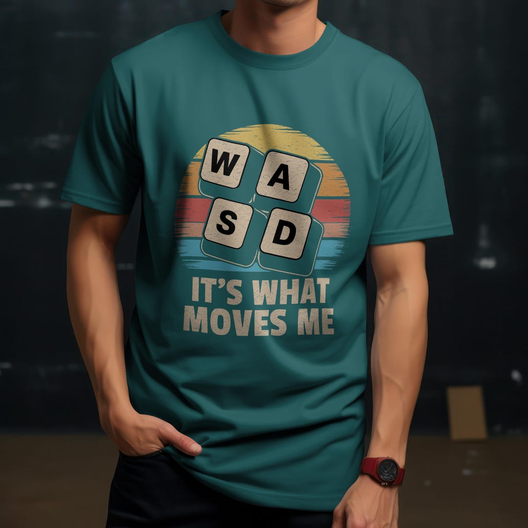 Retro PC Gamer PNG, Funny WASD Keyboard Svg, Nerdy Gamer Gift Idea ...