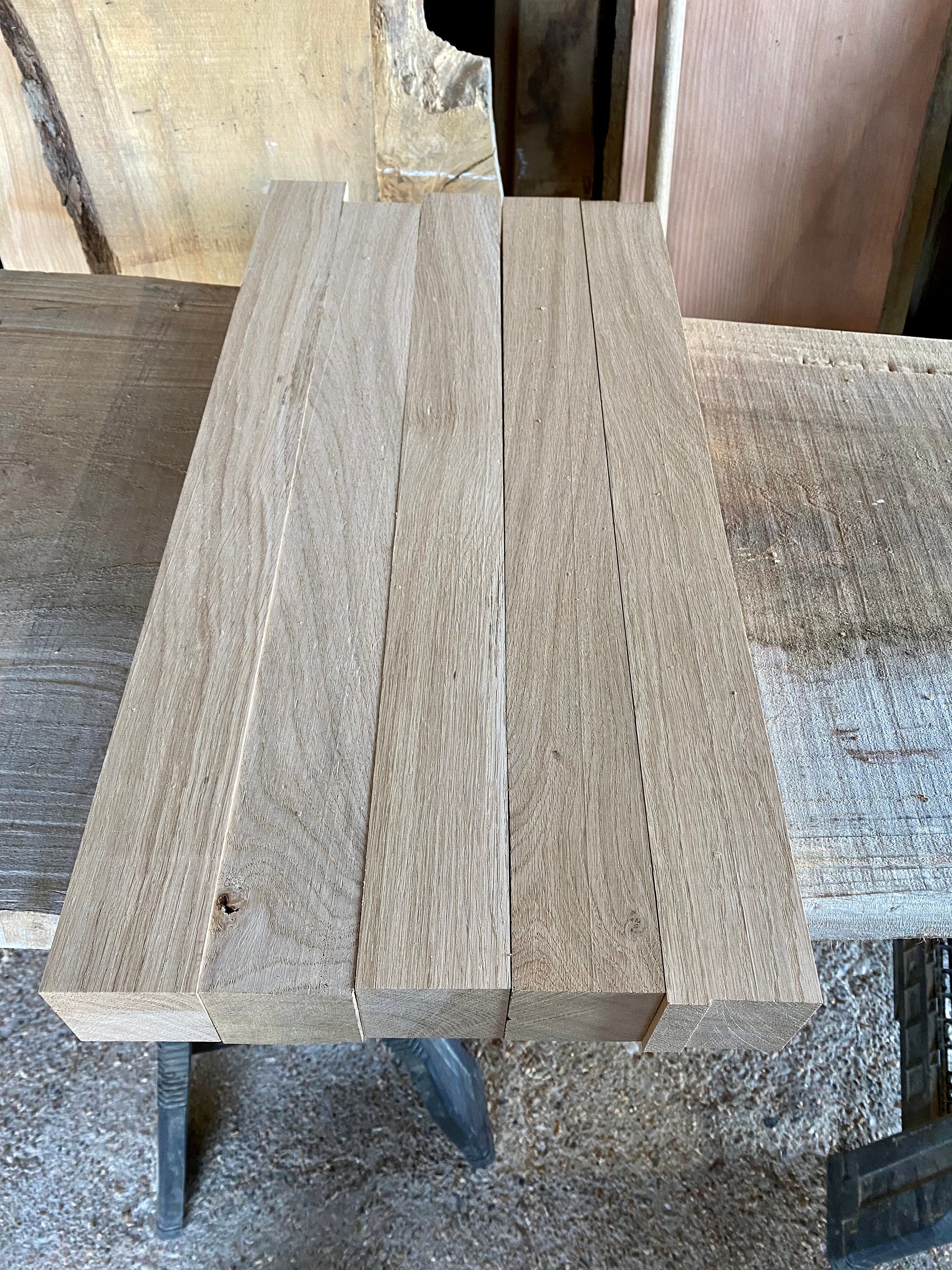 Prime Grade Oak Wood Turning Blanks, Woodturning Spindle Blanks 40mm to ...