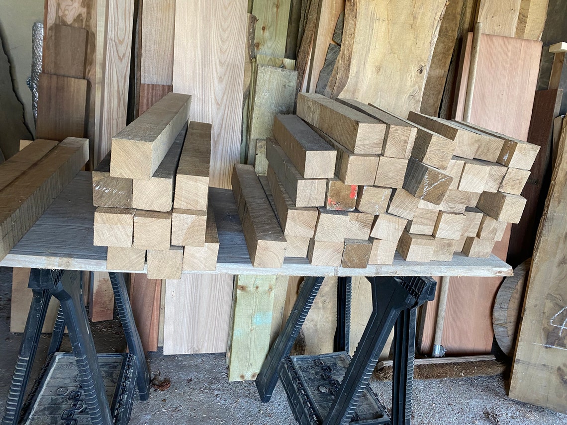 Prime Grade Oak Wood Turning Blanks, Woodturning Spindle Blanks 40mm to ...