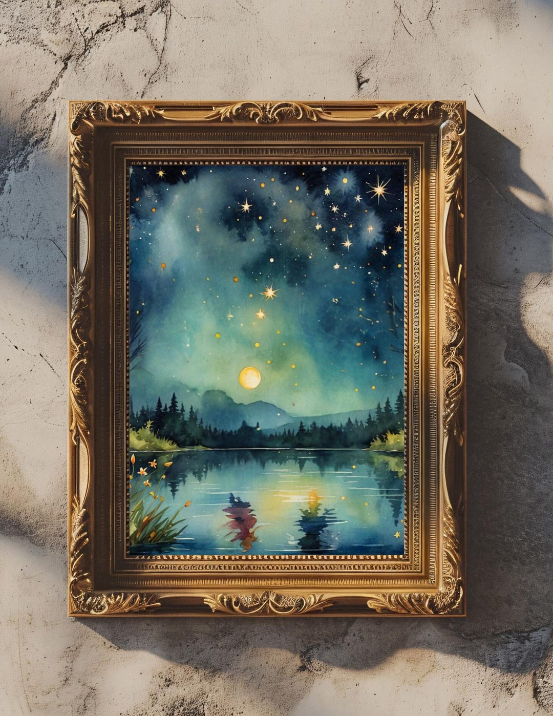 Celestial Waters Art Print | Nature Inspired Decor | Digital Download ...