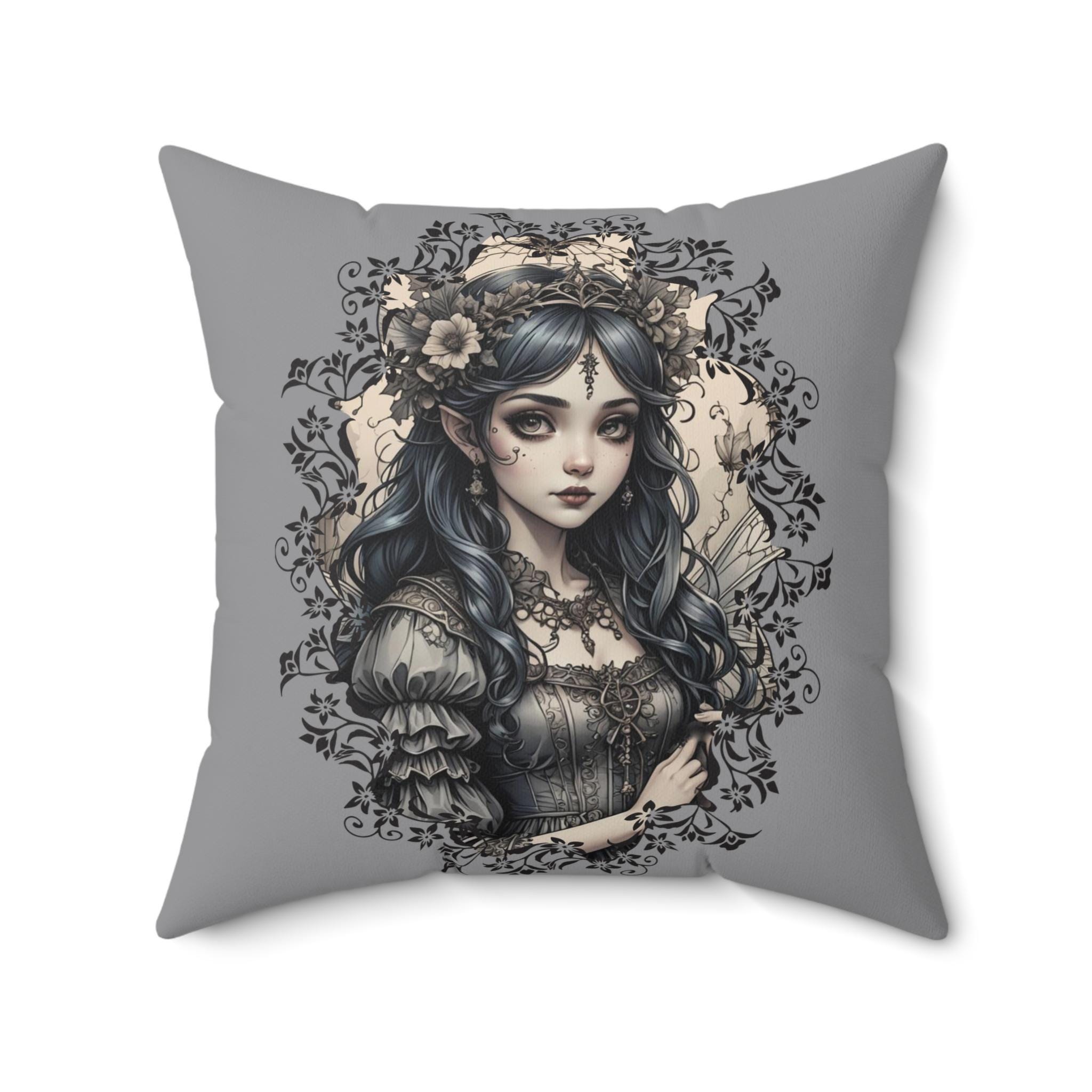 Gothic Fairy Vignette | Fantasy Home Accessory | Enchanted Fairy Pillow ...