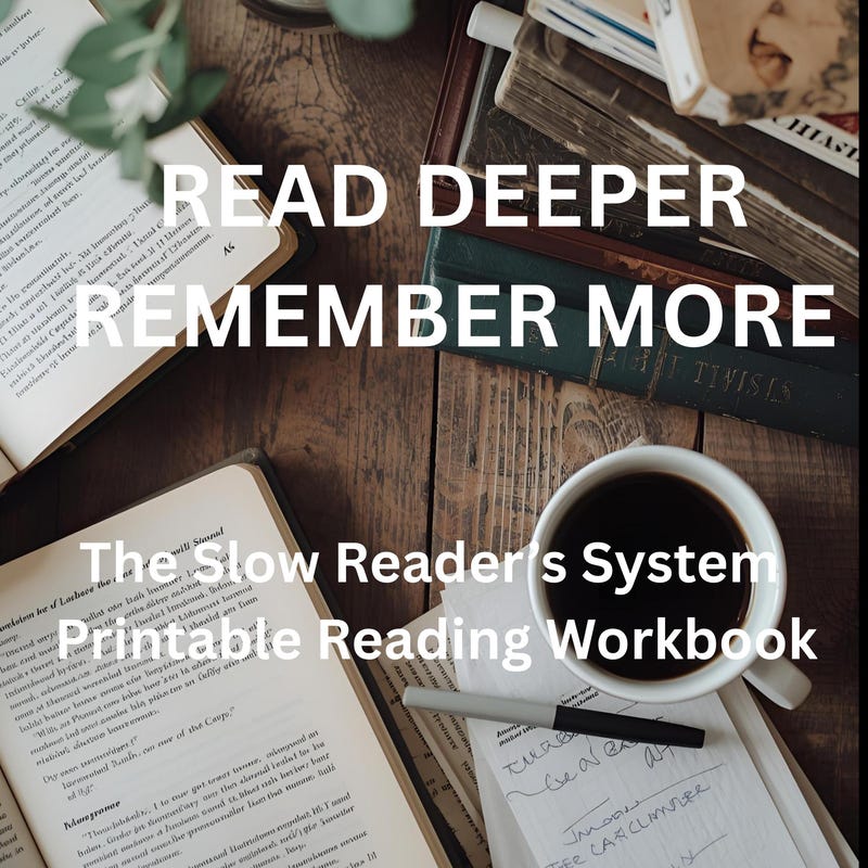 Slow Reading Journal - Etsy