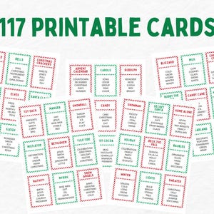 Christmas Taboo Game, Printable Holiday Game, Family Christmas Party ...