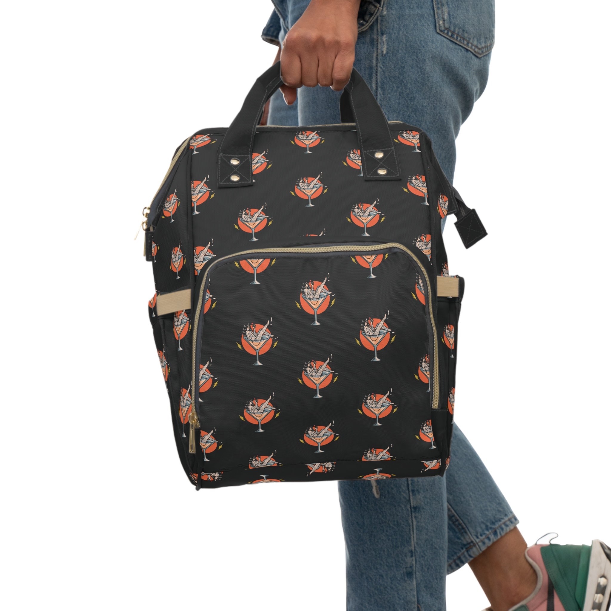 Miss Martini Traditional Tattoo Diaper Bag // Alternative Baby Bag Punk ...