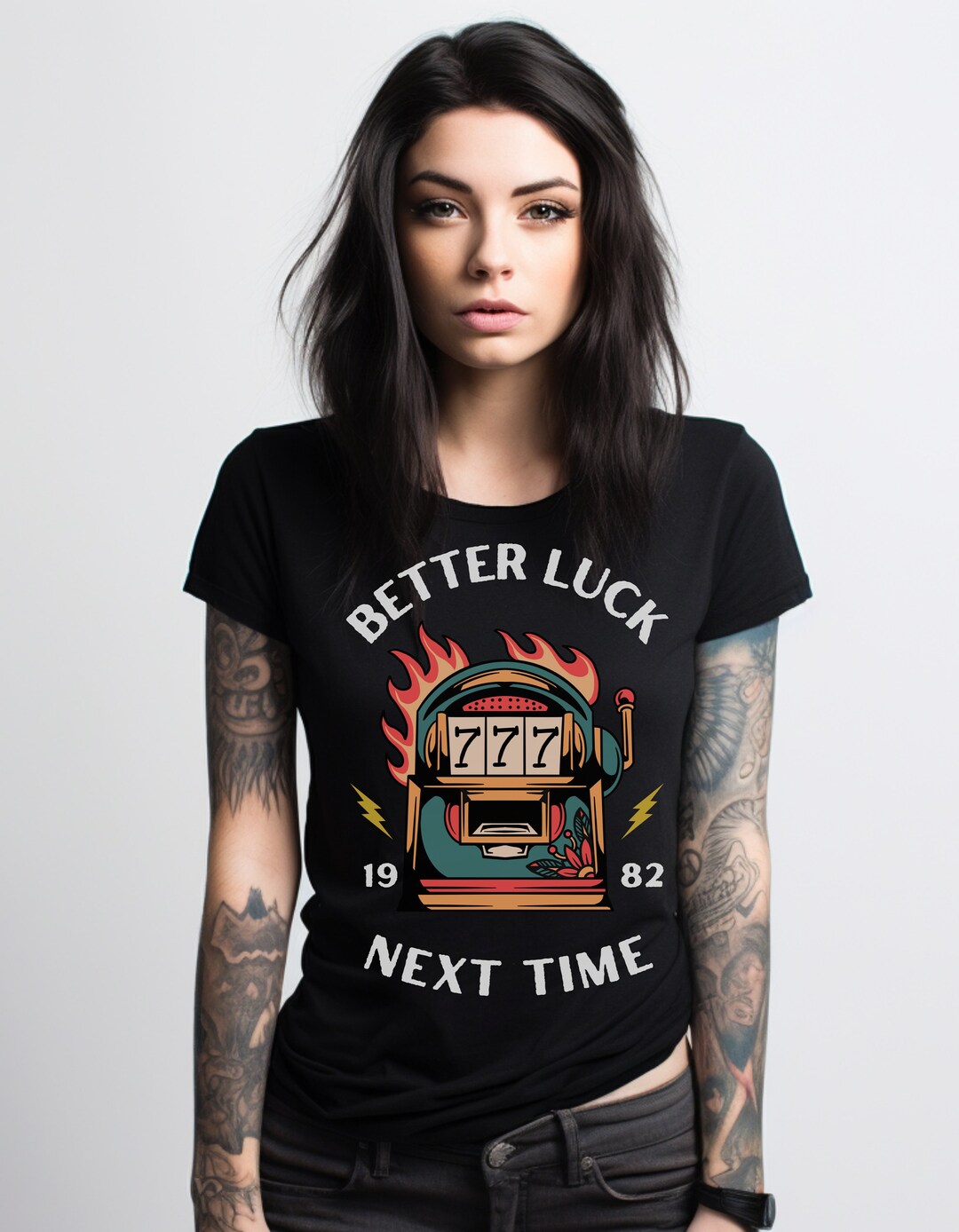 Better Luck Next Time Tattoo T-shirt / Traditional Tattoo Tee Shirt ...