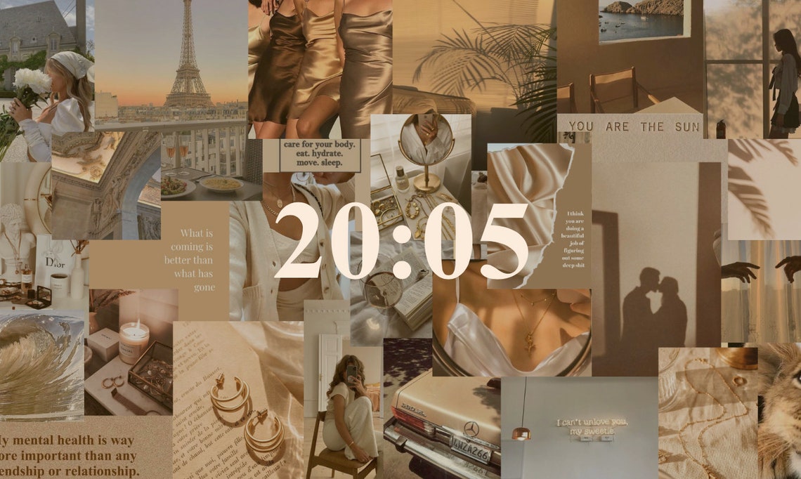 Visiontime | Digital Clock & Vision Board Screensaver for Mac | Green ...