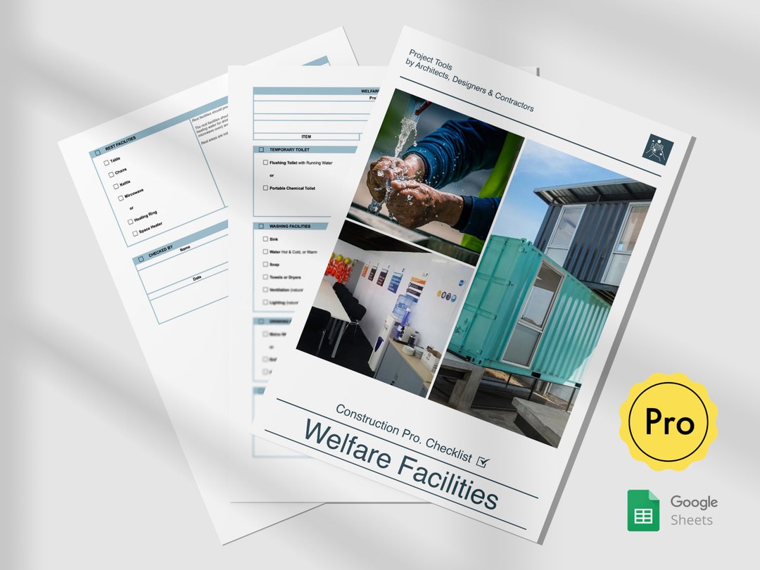 Construction PRO - Welfare Facilities Checklist - Downloadable PDF ...