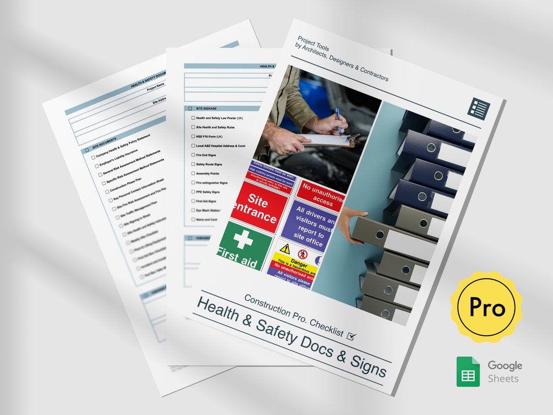 Construction PRO Health and Safety Documents and Signs Checklist ...