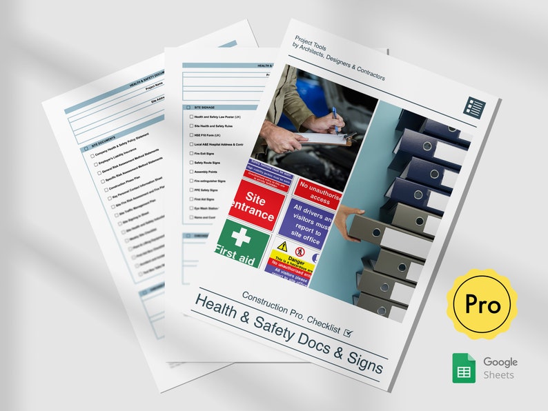 Construction PRO Health and Safety Documents and Signs Checklist ...