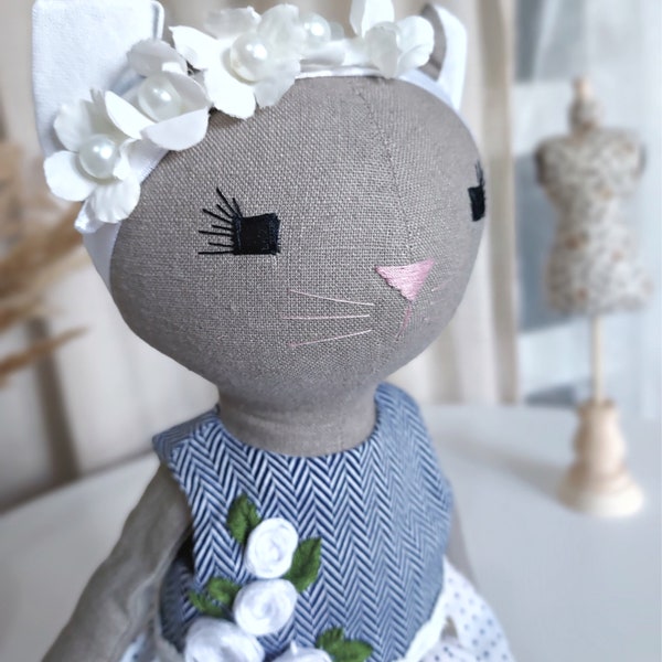 Handmade Cat Rag Doll - Etsy