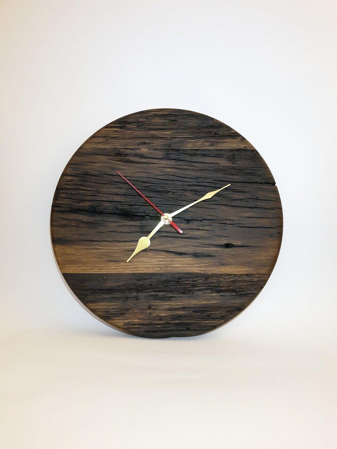 Wall Anniversary Made From Barn Oak (oak Wall Clock, Wood Clock, Watch ...