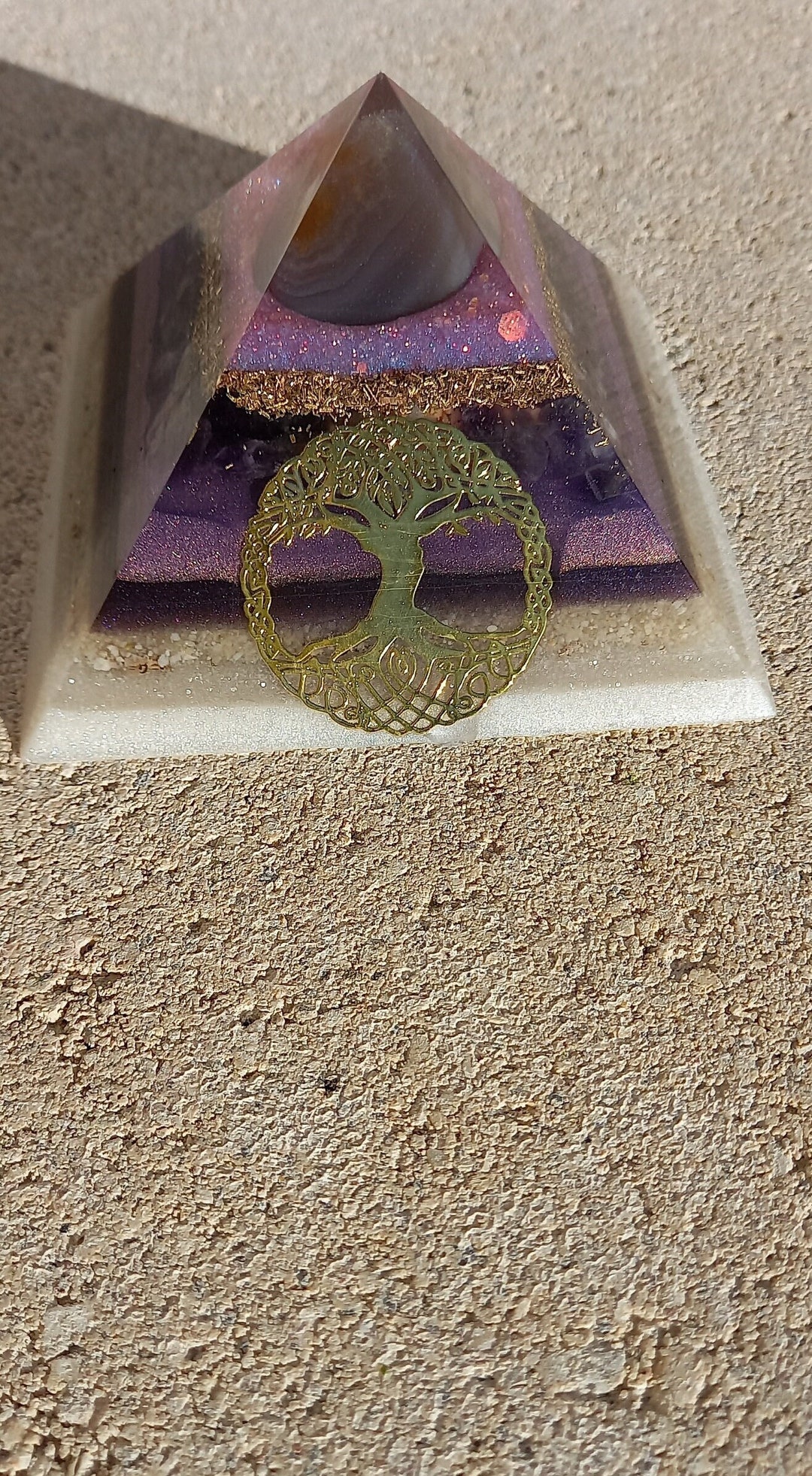 Orgonite Large Pyramid ANCHOR-AWAKENING Unique Handcrafted - Etsy