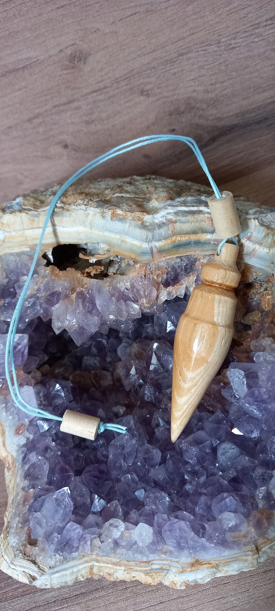 Wooden Dowsing Pendulum, Unique, Handmade in Brittany, Vibrational ...