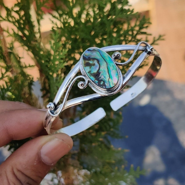 Abalone Bangle - Etsy