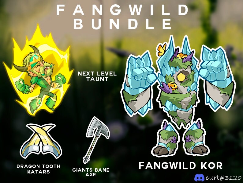 Fangwild Bundle kor Bundle for Brawlhalla - Etsy