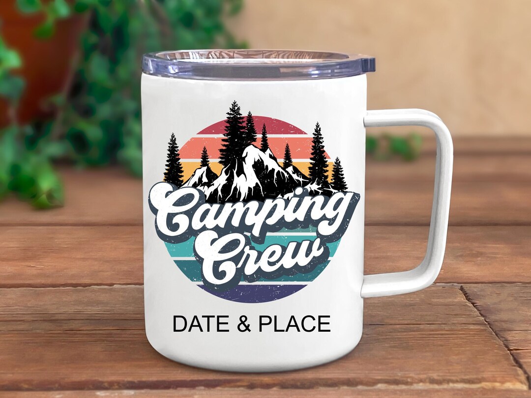 Custom Camping Mug Happy Campers Campfire Mug Camping Crew Mug ...