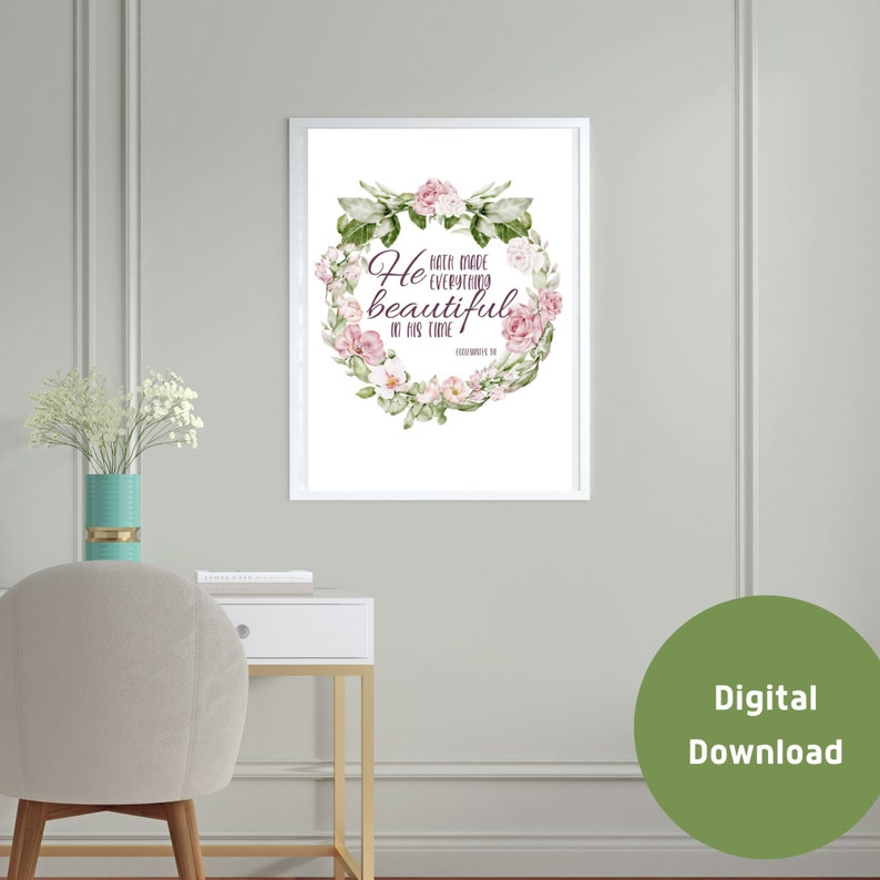 Bible Verse Wall Decor Bible Wall Art Scripture Art Print - Etsy