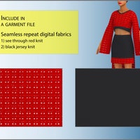 Digital Pattern Women Knit Sweater Long Sleeve Clo3d/marvelous Designer ...