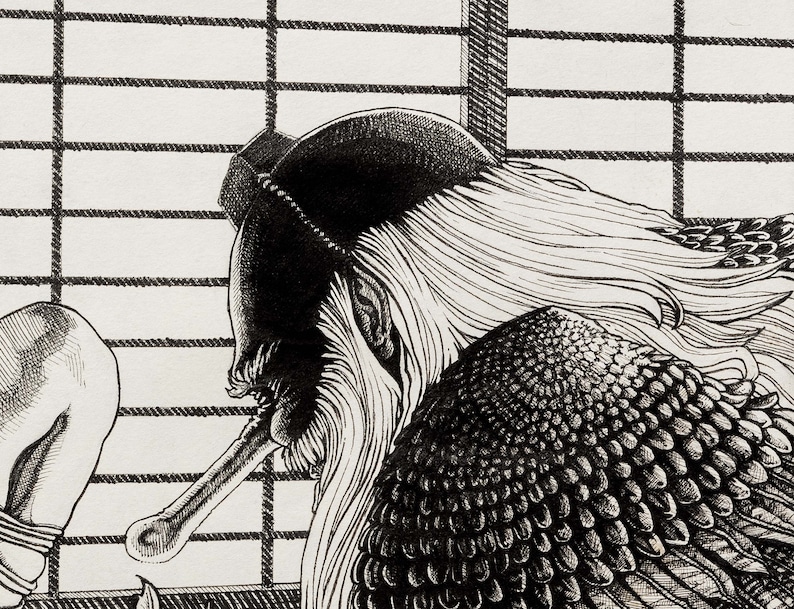 The Tengu's Fan (enhanced Paper) - Etsy UK