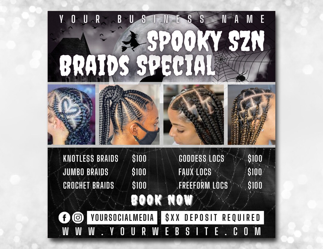 October Braids Special, Halloween Braids Special, Spooky Season Braids ...