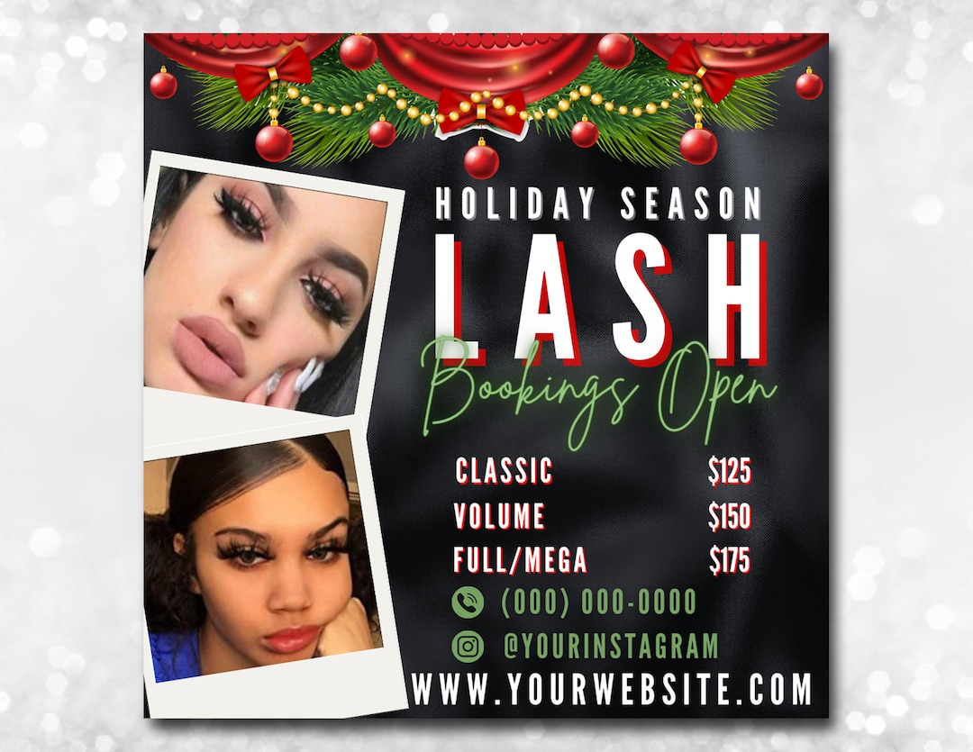 Lash Flyer Special, Holiday Season Lash Flyer, Lash Flyer Sale, Lash ...