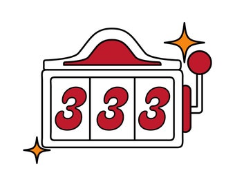 444 Angel Number Slot Machine Digital Art - Etsy